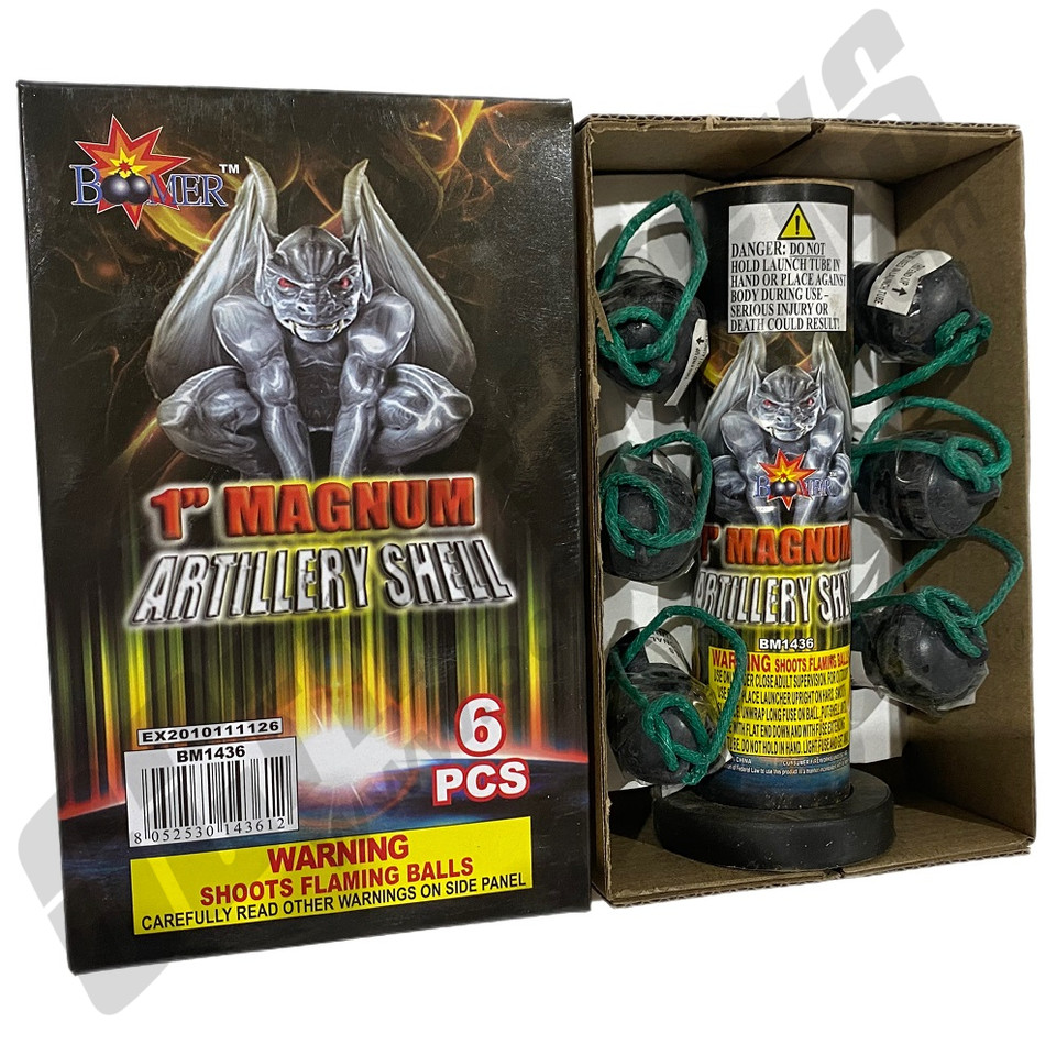 Fireworks For Sale Near Me | 1 Inch Magnum Artillery Shells 6pk ...