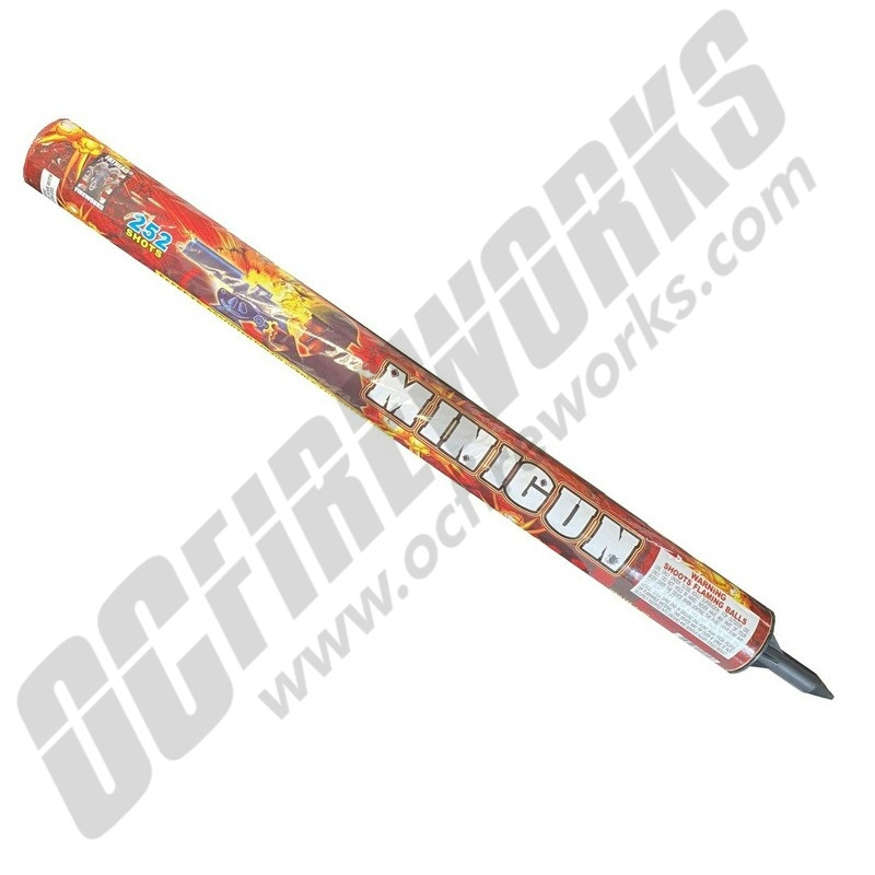 Mini Gun 252 Shots Buy fireworks online at OCFireworks.com