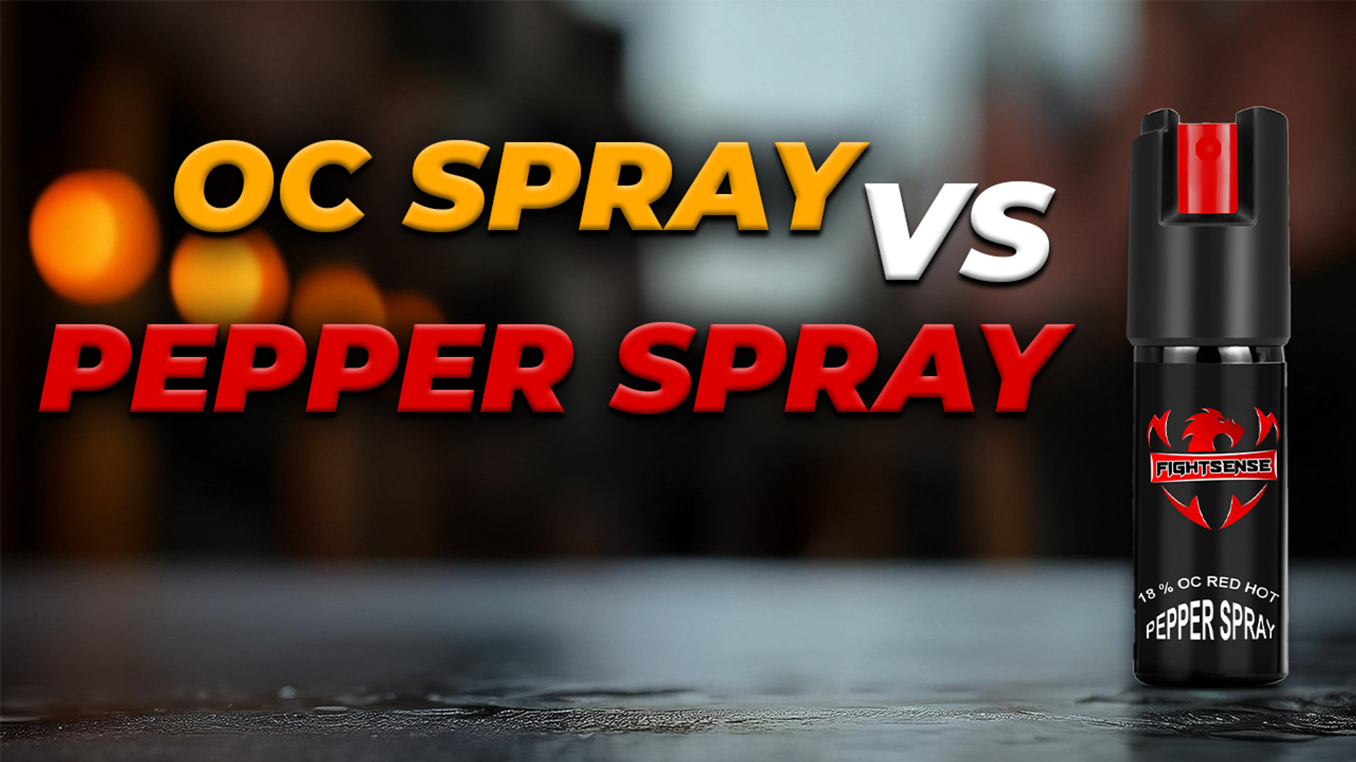 OC Spray vs Pepper Spray: Key Differences Explained - FIGHTSENSE