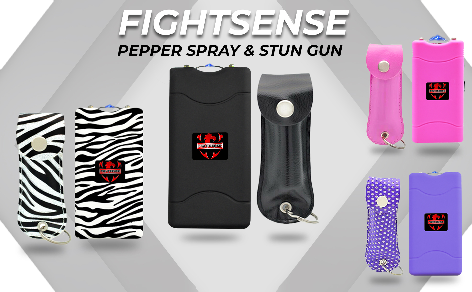 Women's Self-Defense Kit with Pepper Spray & Mini Stun Gun
