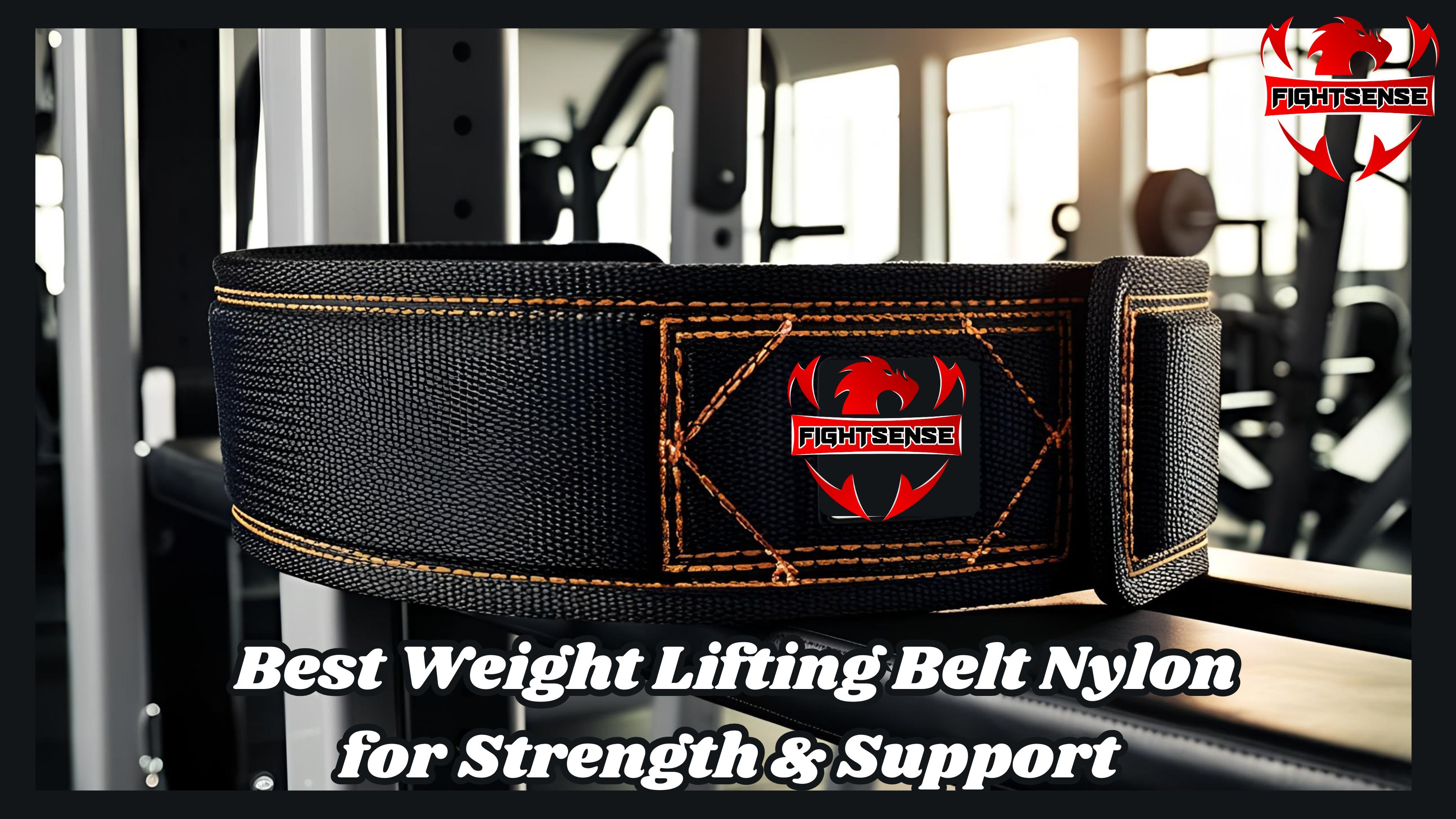 Best Weight Lifting Belt Nylon for Strength & Support - FIGHTSENSE