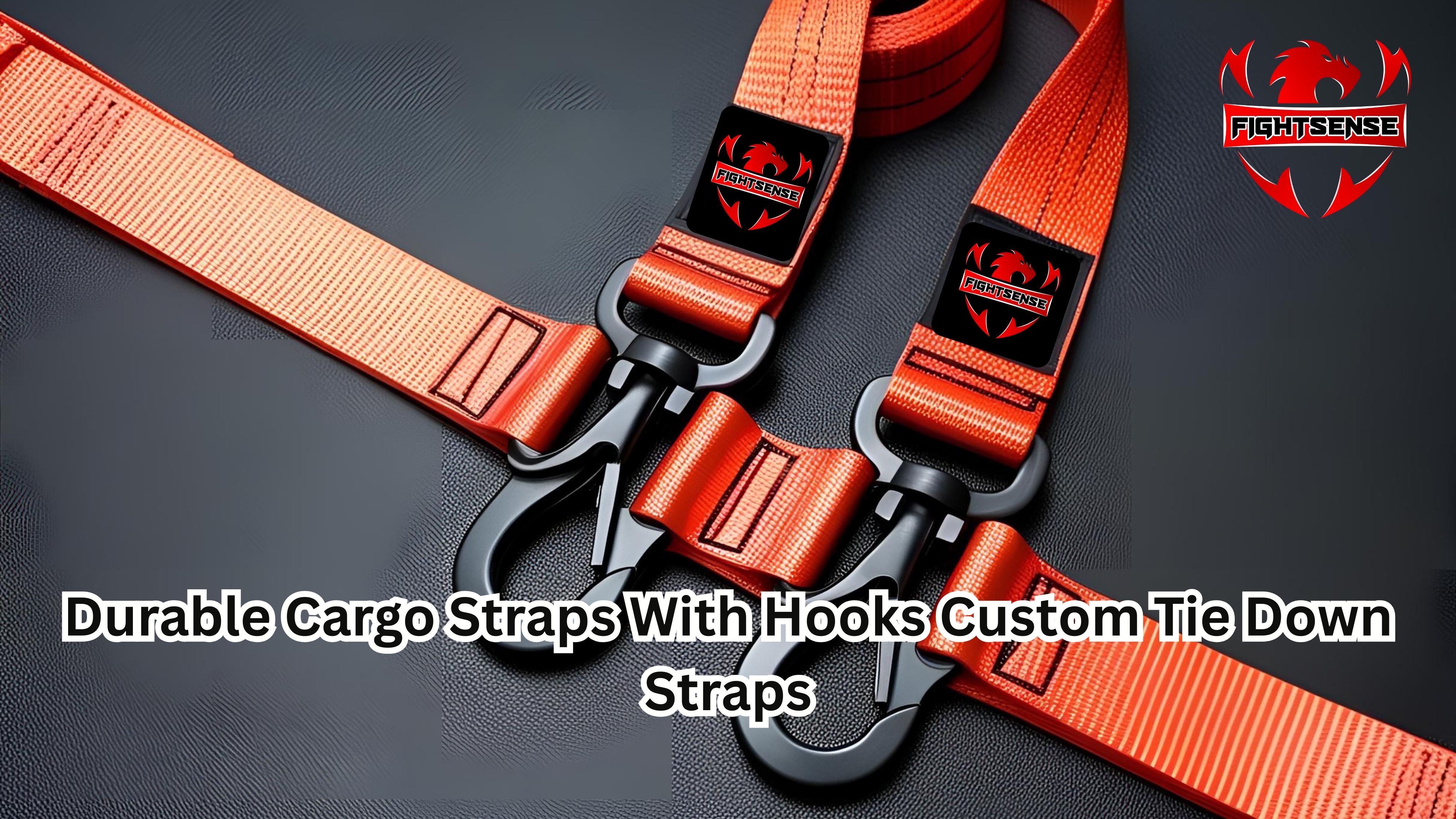 Durable Cargo Straps With Hooks Custom Tie Down Straps - FIGHTSENSE
