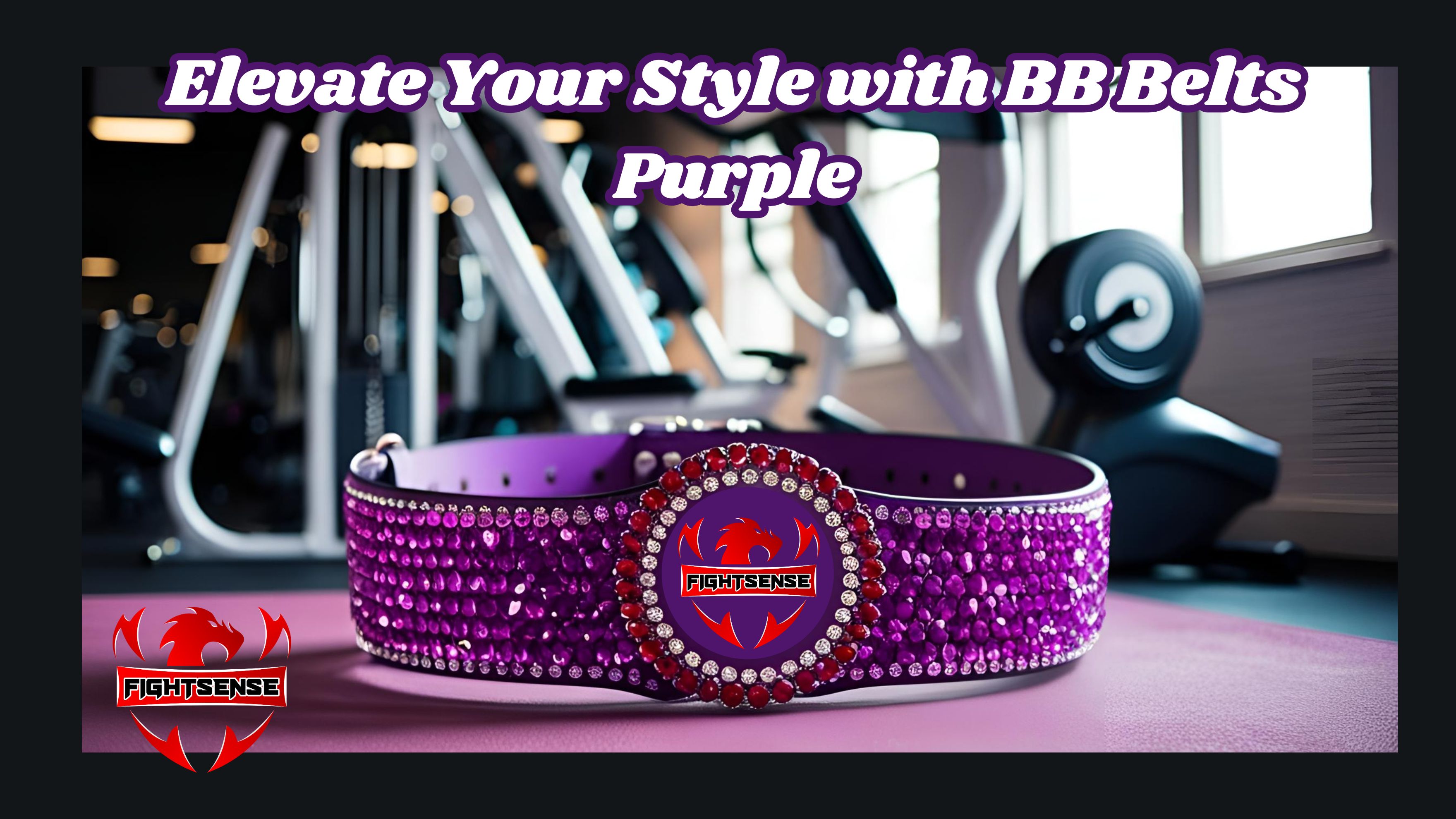 Elevate Your Style with BB Belts Purple - FIGHTSENSE