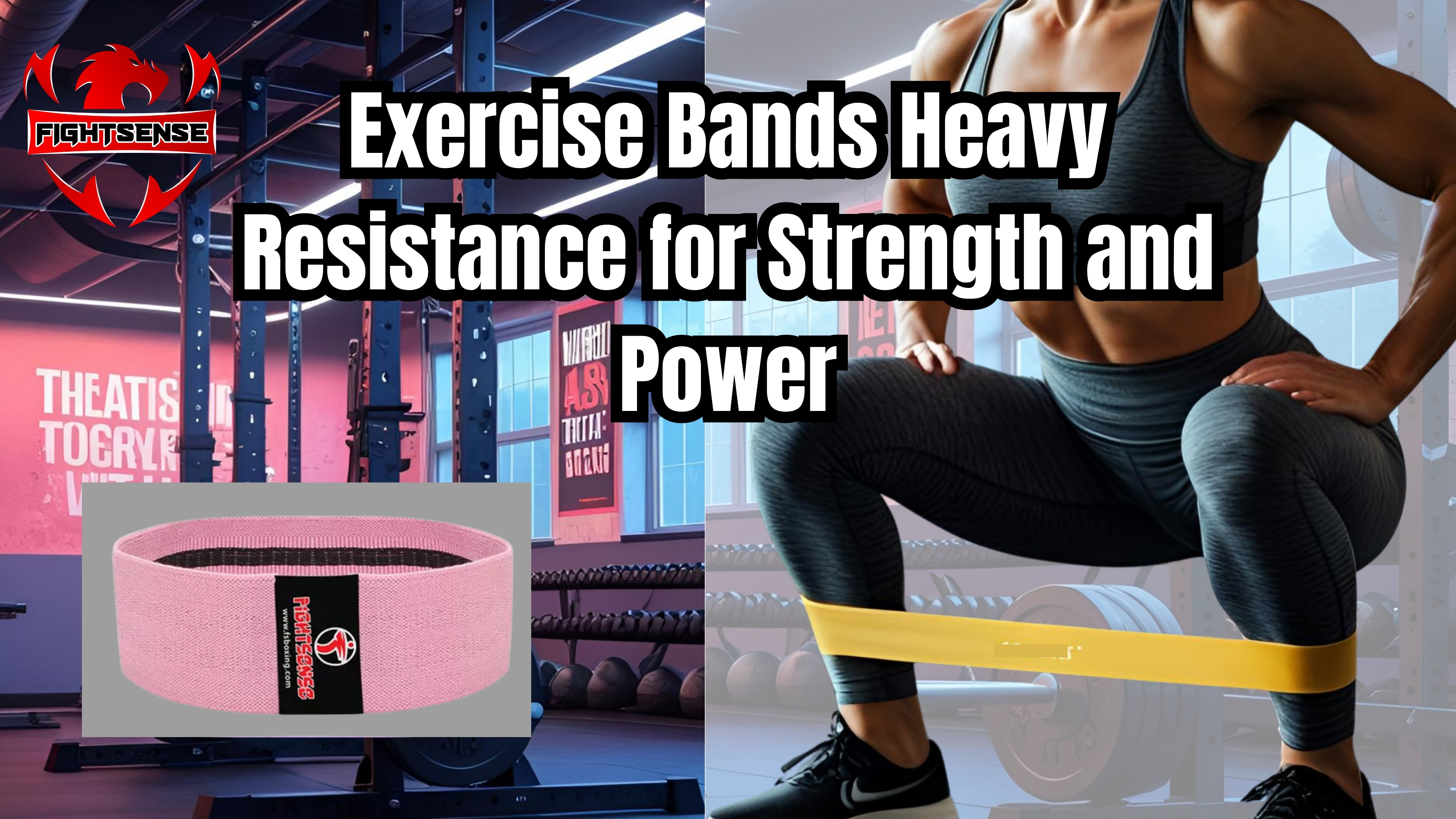 Exercise Bands Heavy Resistance for Strength and Power - FIGHTSENSE
