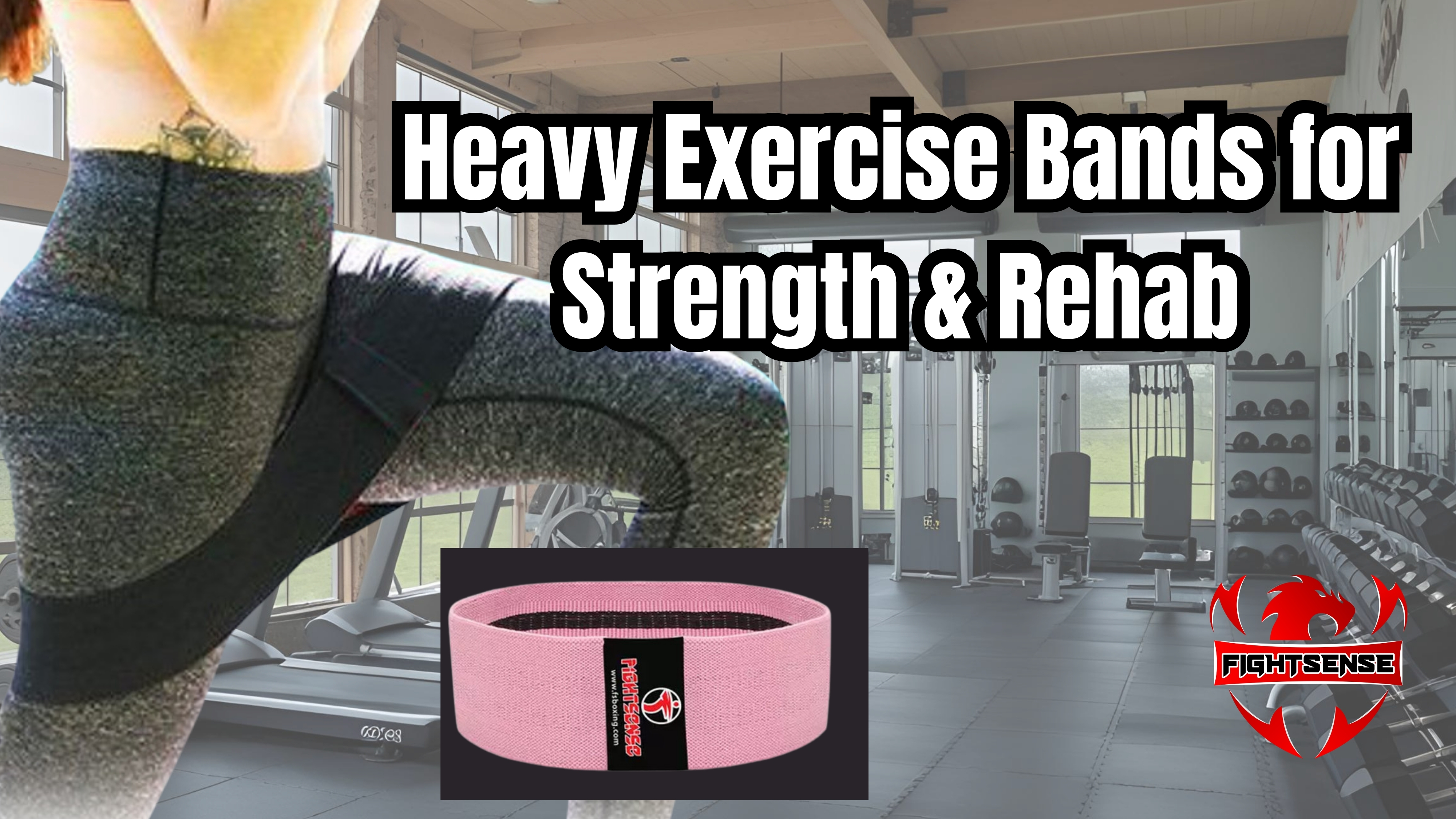 Heavy Exercise Bands for Strength & Rehab - FIGHTSENSE