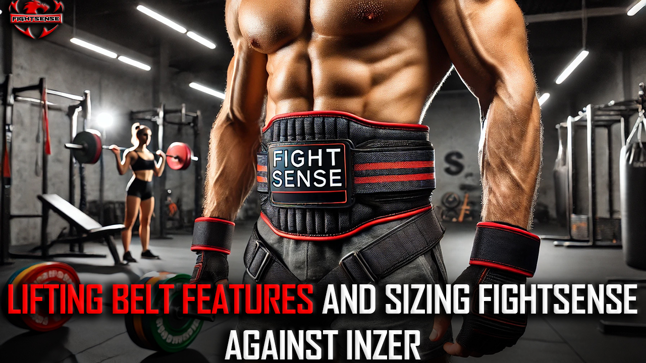 Lifting Belt Features and Sizing Fightsense against Inzer - FIGHTSENSE