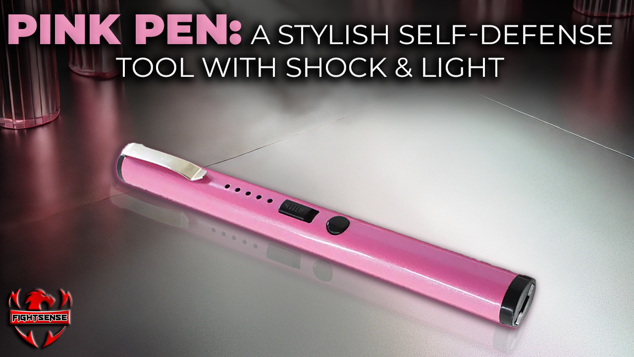 Pink Pen: A Stylish Self-Defense Tool with Shock & Light - FIGHTSENSE