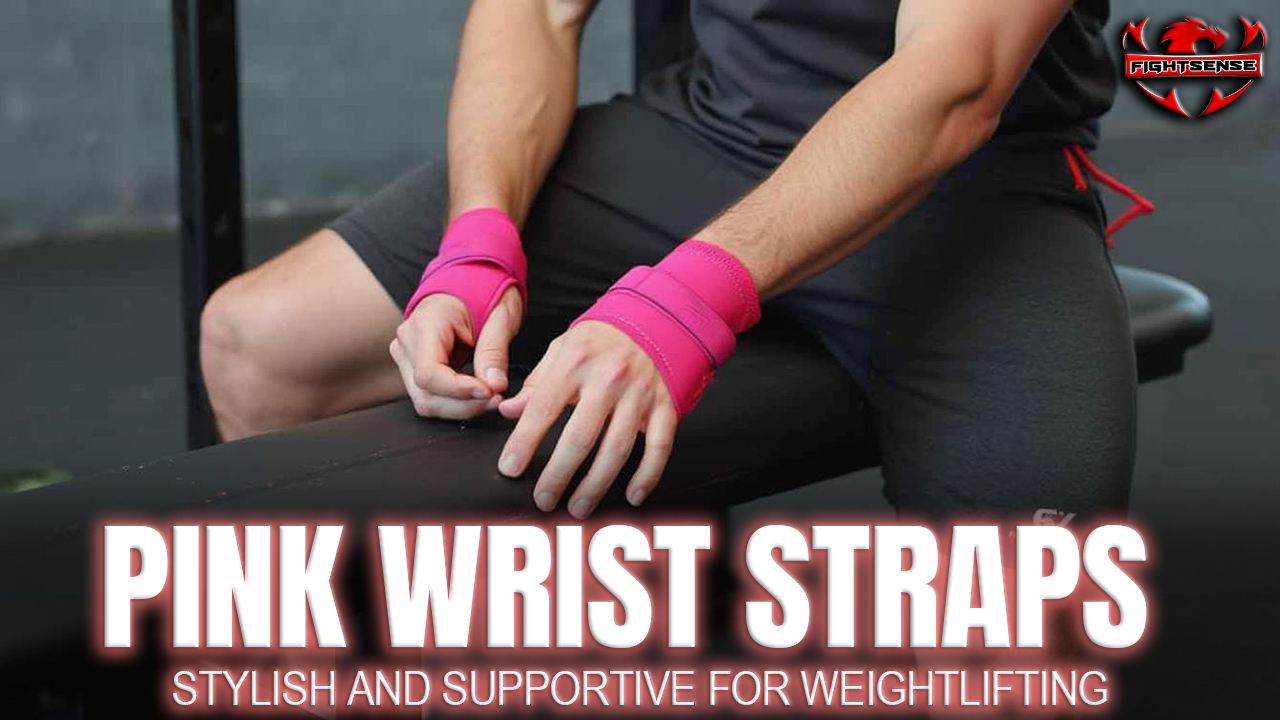Pink Wrist Straps: Stylish and Supportive for Weightlifting - FIGHTSENSE