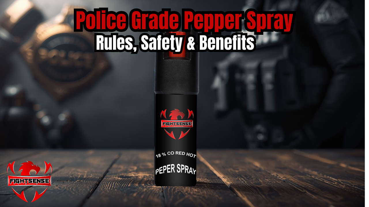 Police Grade Pepper Spray: Rules, Safety & Benefits - FIGHTSENSE