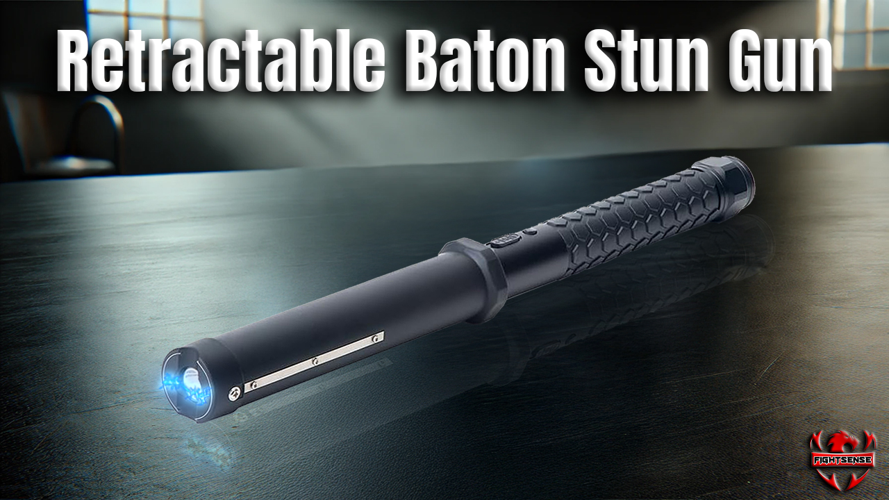 Retractable Baton Stun Gun: Power Meets Portability - FIGHTSENSE