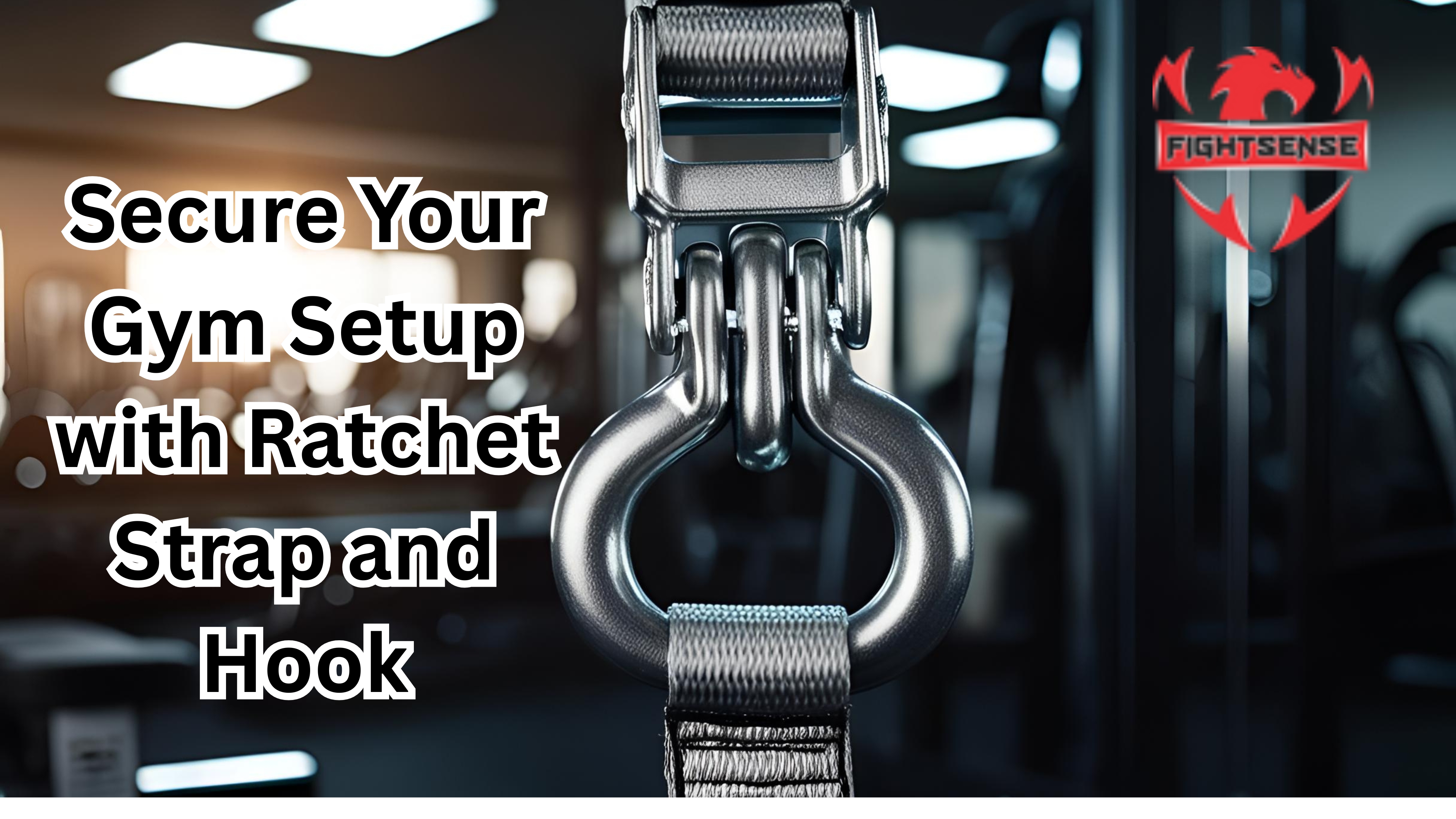 Secure Your Gym Setup with Ratchet Strap and Hook - FIGHTSENSE