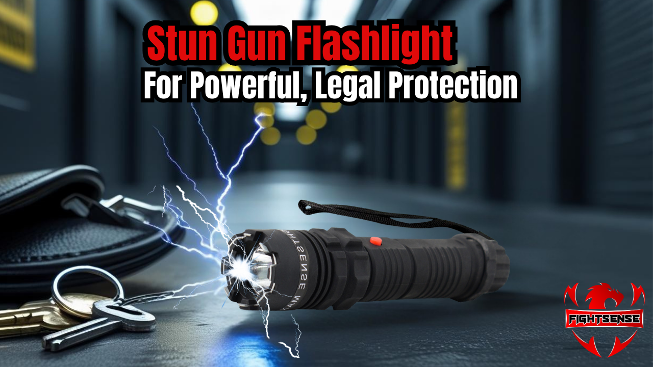Stun Gun Flashlight for Powerful, Legal Protection - FIGHTSENSE