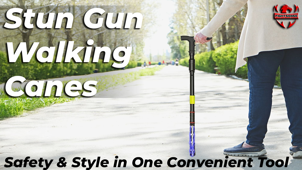Stun Gun Walking Canes Safety & Style in One Convenient Tool - FIGHTSENSE