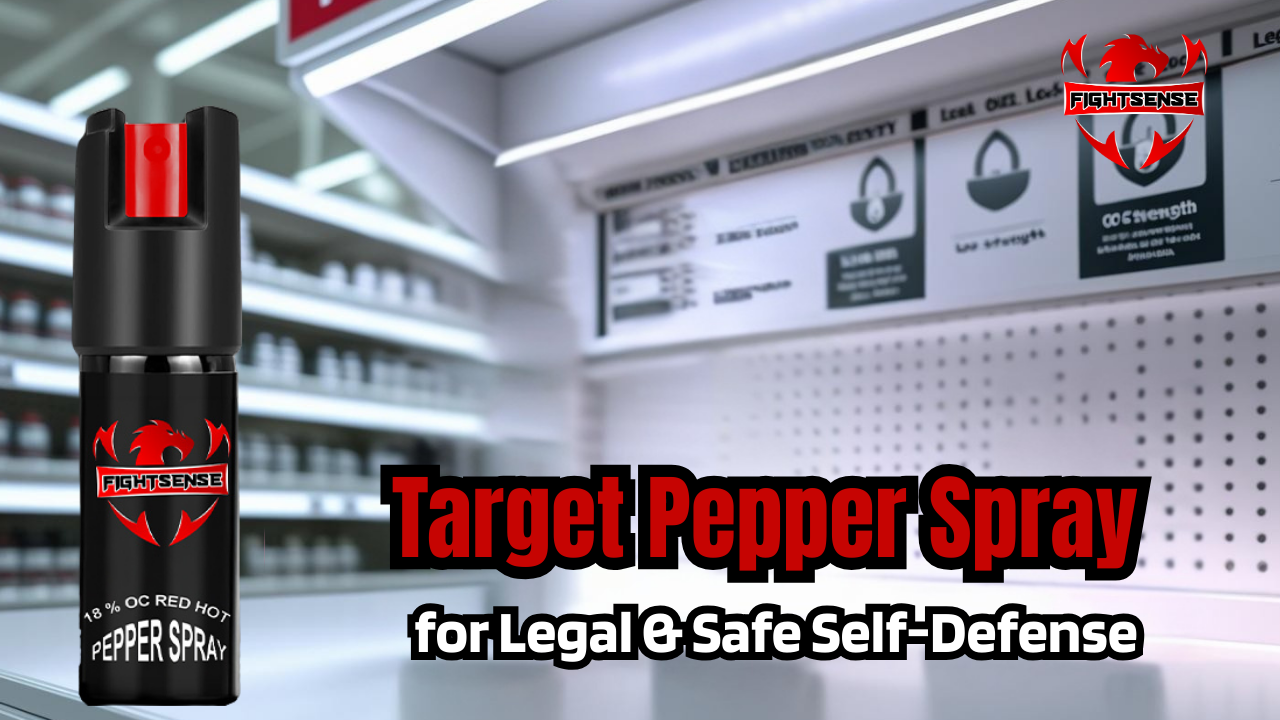 Target Spray Pepper for Legal & Safe Self-Defense - FIGHTSENSE