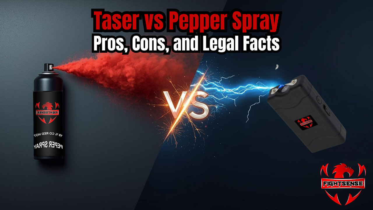 Taser vs Pepper Spray: Pros, Cons, and Legal Facts - FIGHTSENSE
