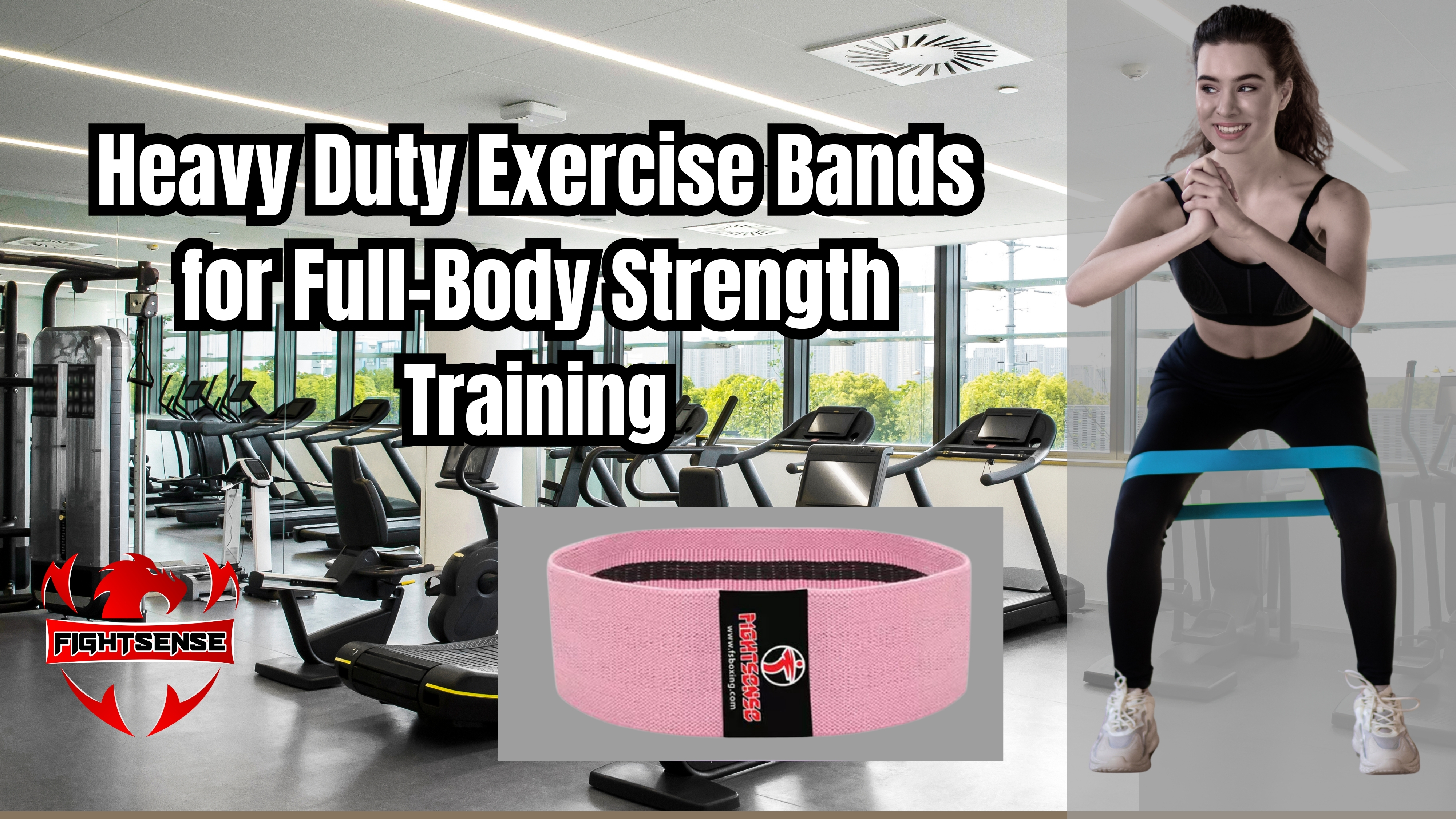 Heavy Duty Exercise Bands for Full-Body Strength Training - FIGHTSENSE