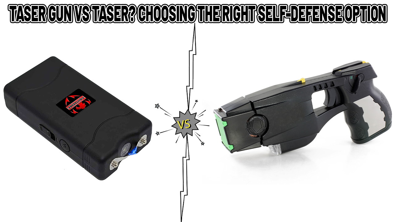 Taser Gun vs Taser? Choosing the Right Self-Defense Option - FIGHTSENSE