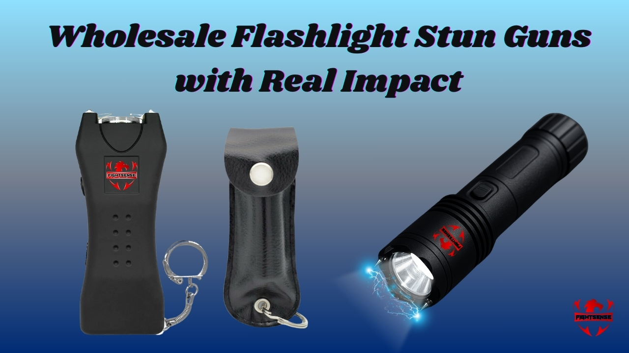 Wholesale Flashlight Stun Guns with Real Impact - FIGHTSENSE