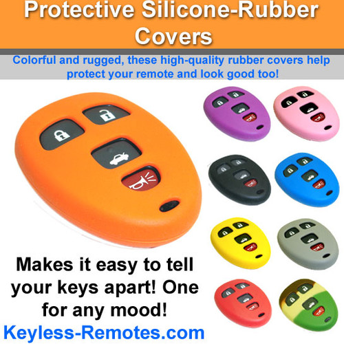 GM Keyless Remote Protective Silicone-Rubber Cover 4 Button - Keyless ...