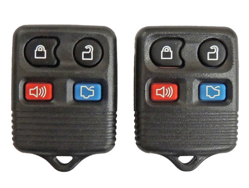 2 New Remotes Key Fobs for Ford 4 Button - Keyless-Remotes