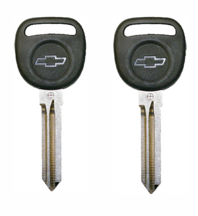 Circle Plus Transponder Chip Key for Chevrolet with logo (2 Pack)