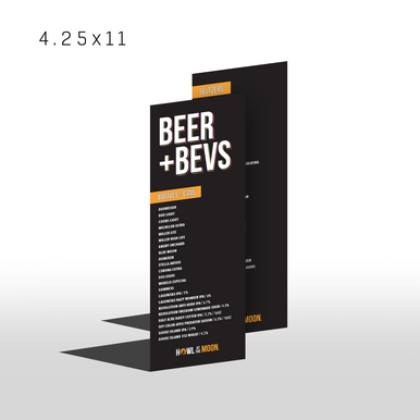 4.25x11 Waterproof Menus | Shop Our Waterproof, Tearproof Menu Paper