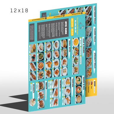 12x18 Waterproof Menus | Shop Our Waterproof, Tearproof Menu Paper
