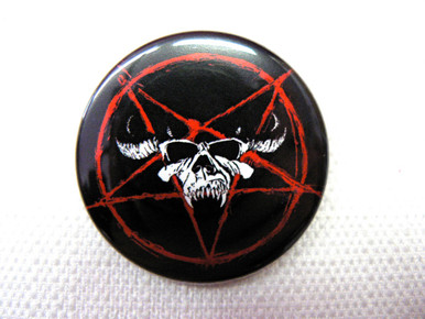 Danzig Skull Logo and Pentagram Pin