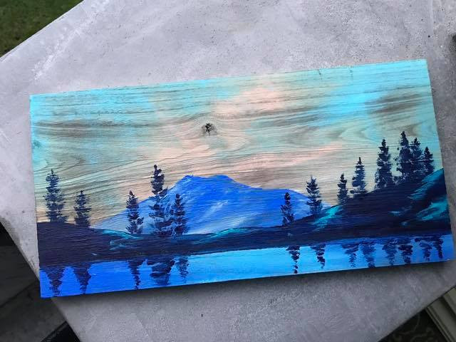 Painting 10x20 canvas art Acrylic etna.com.pe