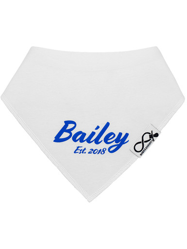 Choose Your Own Personalised Name Tag Baby Bib