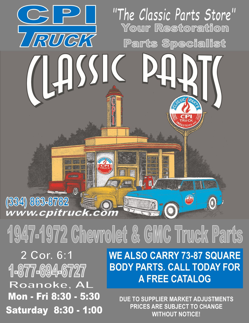 1947-1972 CHEVROLET GMC TRUCK PARTS CATALOG