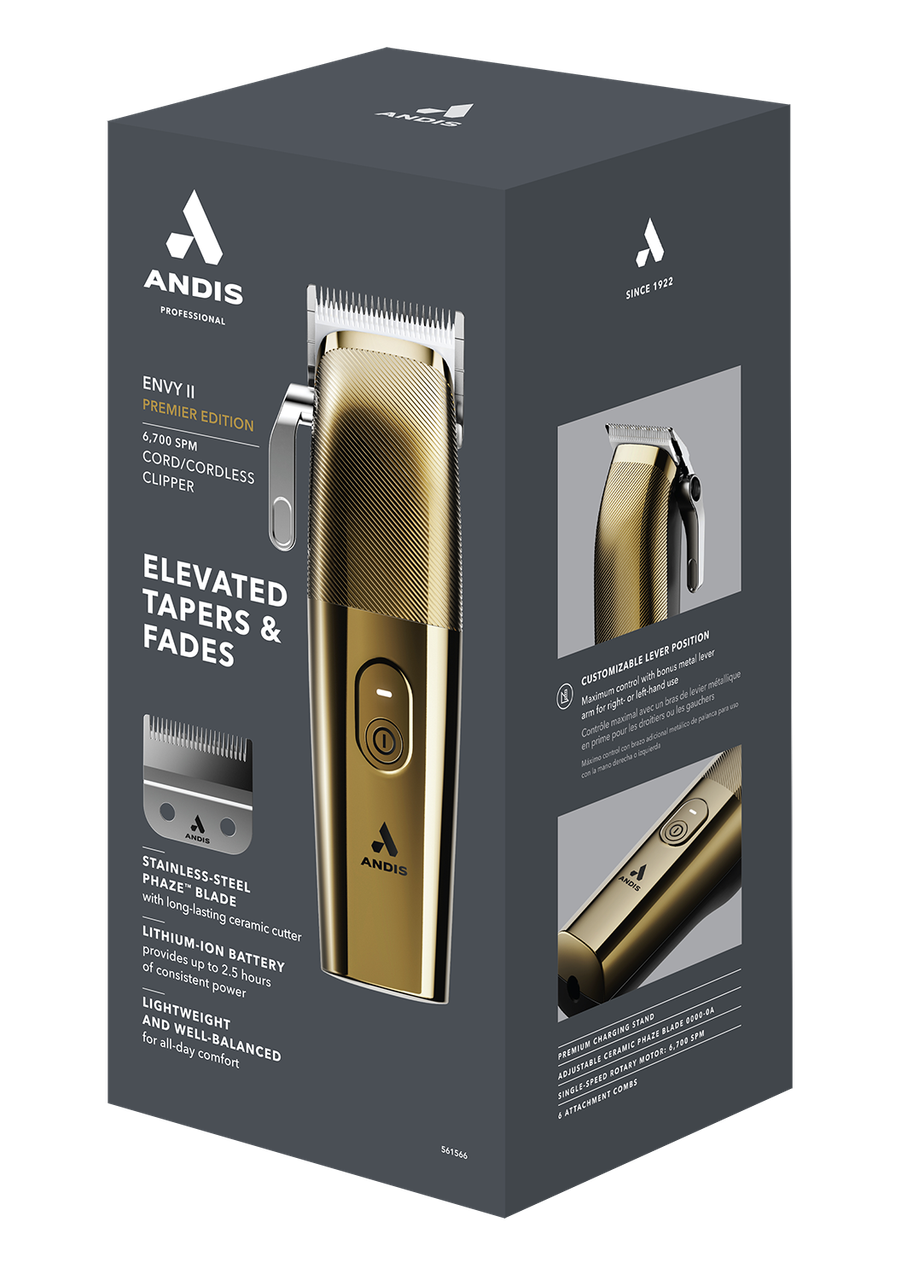 Andis Envy II Premium Clipper -GOLD - Weiss Barber Supply