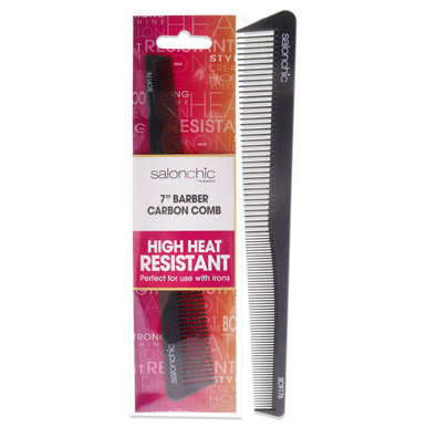 Salonchic 7" Barber Styling Carbon Comb - Weiss Barber Supply