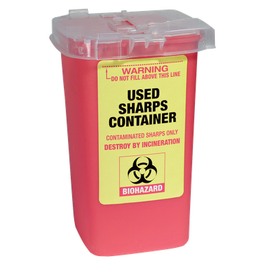 FantaSea Used Sharps Container – OSHA Compliant 1-Quart Disposal for ...