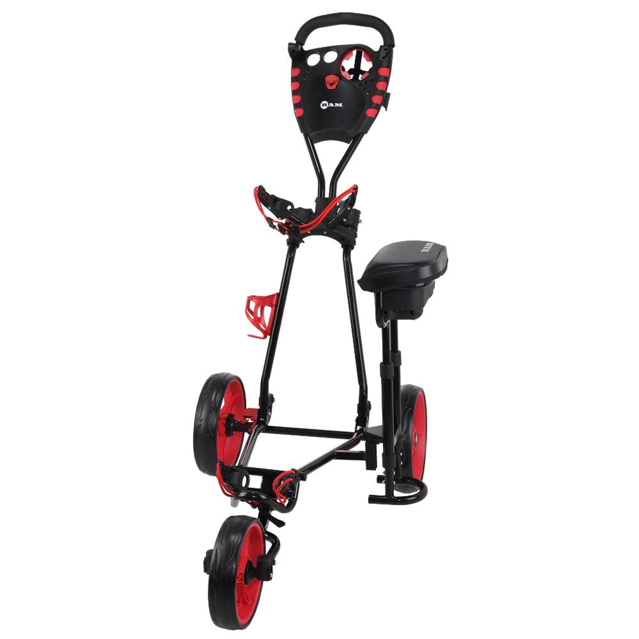Ram Golf X Pro Laser 3 Wheel Golf Pull Cart With Seat Carts