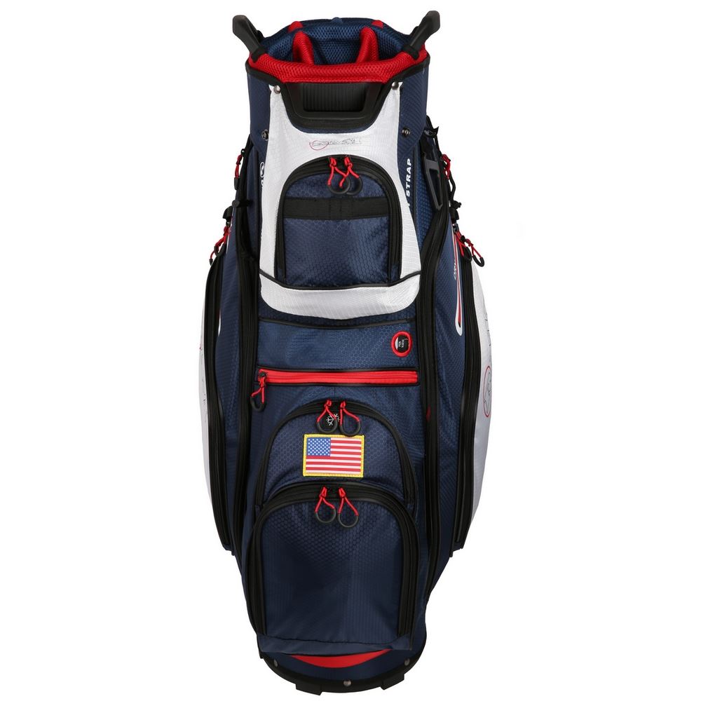 Ram Golf FX Deluxe Golf Cart Bag with 14 Way Dividers USA Flag ...
