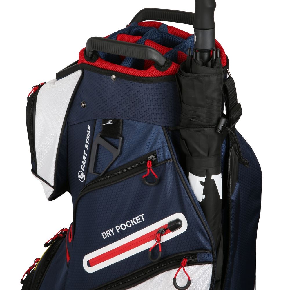 Ram Golf FX Deluxe Golf Cart Bag with 14 Way Dividers USA Flag - Bags ...