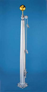 Economy Aluminum Flagpole - External Halyard-->100% USA-Made