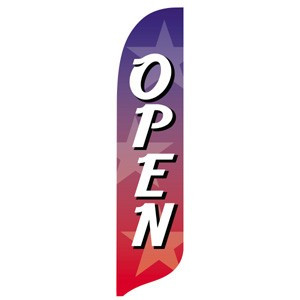 "Open" Blade Banner (#3) 2'x11'-->100% USA-Made