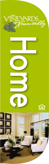 Custom Flutter Flag - 2.5'x8'-->100% USA-Made