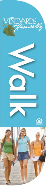 Custom Flutter Flag - 2.5'x10'-->100% USA-Made