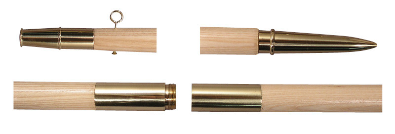 Guidon Pole Set - Gold-->100% USA-Made