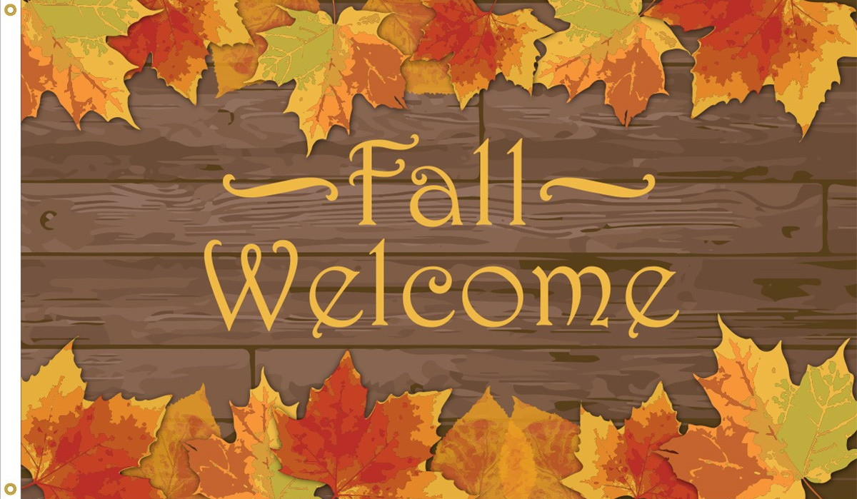 "Welcome Fall" Outdoor Flag 3'x5'-->100% USA-Made