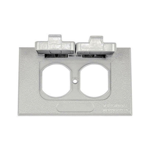 1-Gang Weatherproof Box Cover, Duplex - Horizontal - NA Industries ...