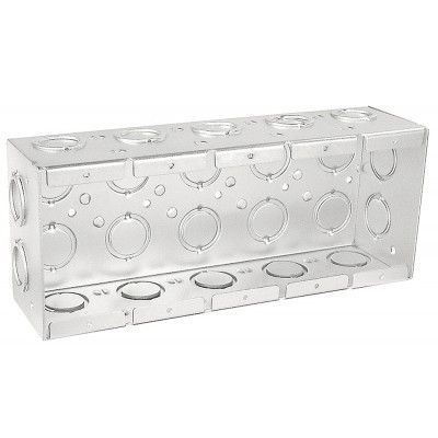 5-Gang Box w/ Front Facing B Bracket, 2-1/8" Deep - NA Industries ...