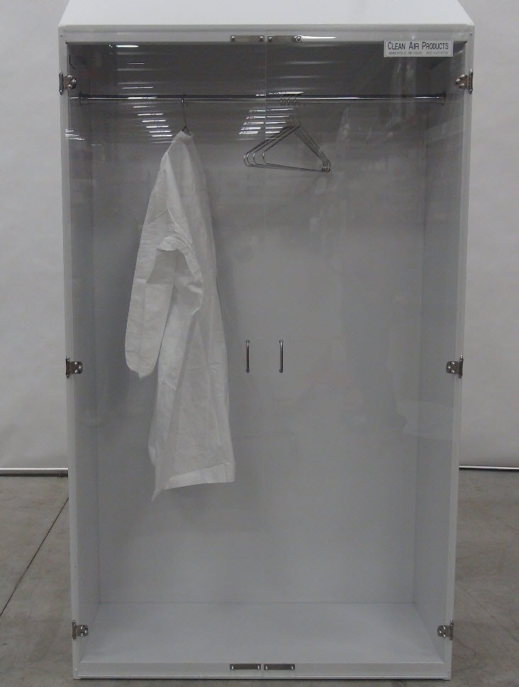 Cleanroom Storage Cabinets | Sloped Top | 4 Shelves | 48x24x90