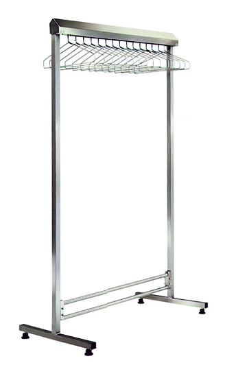 Cleanroom Gowning Racks | Cantilevered, Stainless Steel Racks