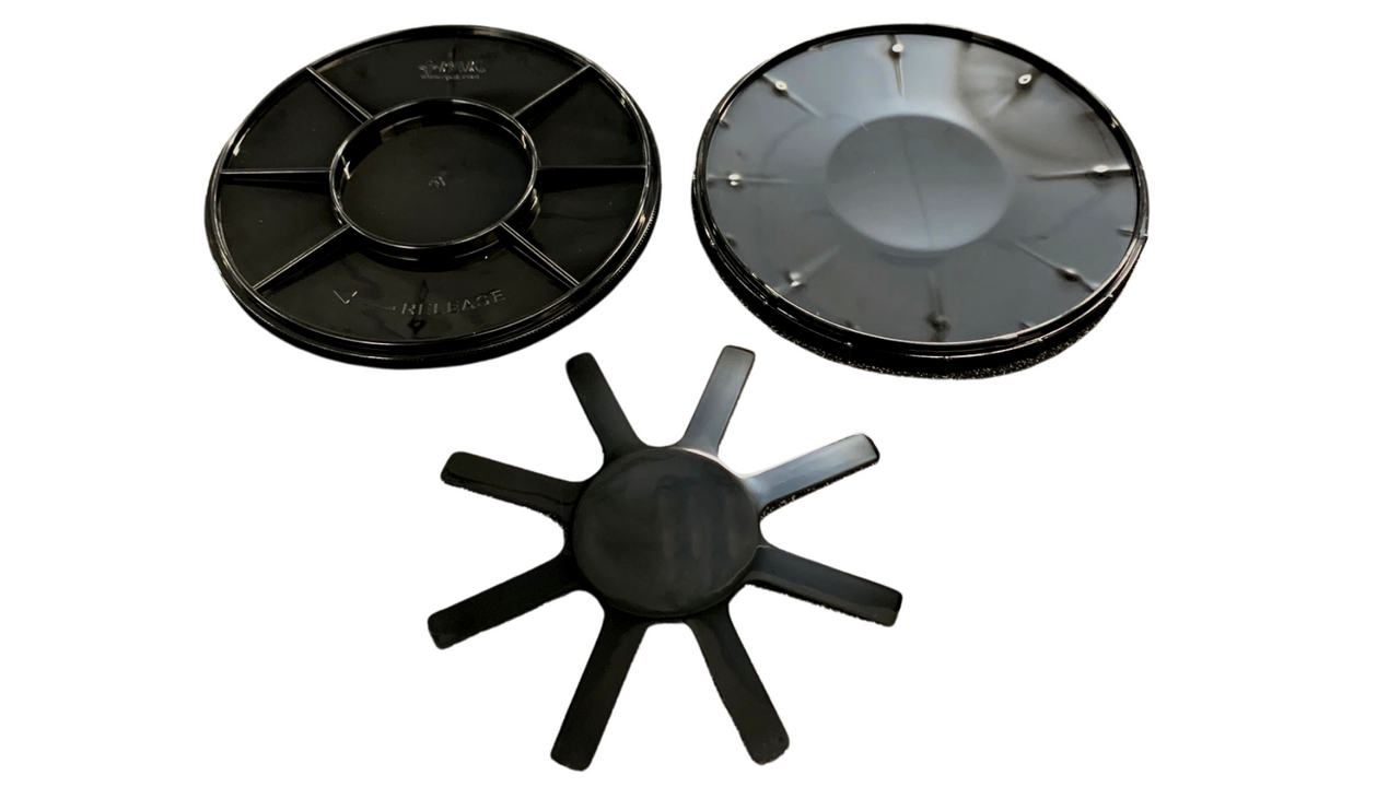 ESD Coin Wafer Shippers, Fits 4" (100mm) Wafer, Black Polypropylene ...