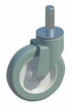 Lab Table Accessories; MetroMax Caster, Polyurethane, Stem/Swivel ...