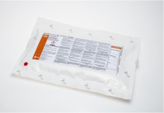 HYPO-CHLOR, Sterile Wipe, 0.25%, Sodium Hypochlorite, 12"x 12", 200 ...